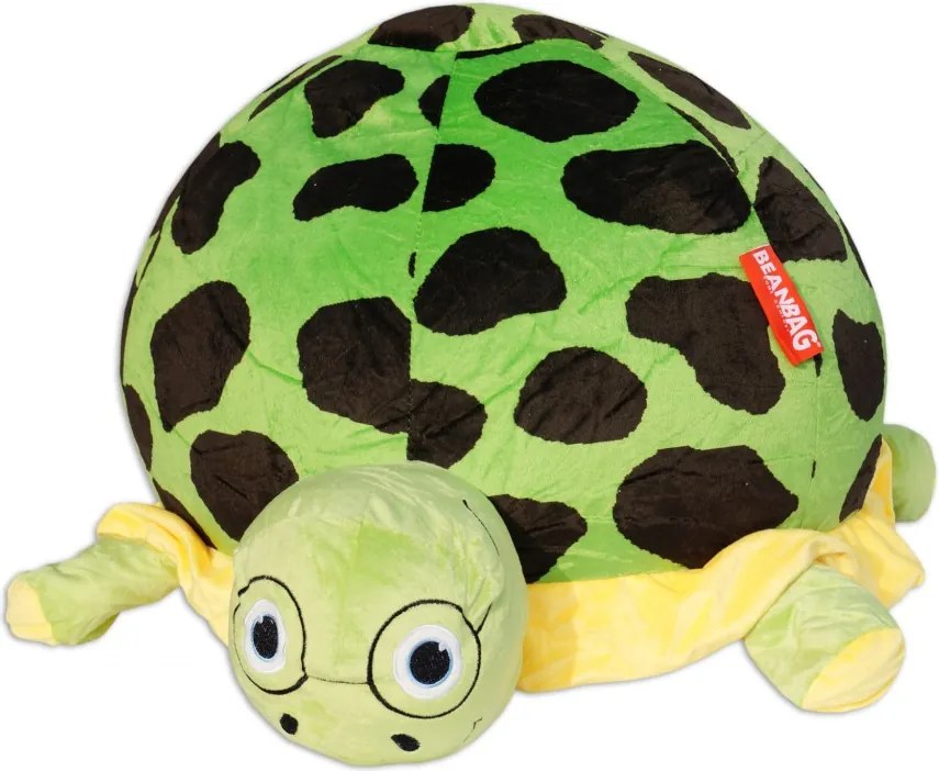 BeanBag Sedací vak želva Turtlák, zelená/černá/žlutá