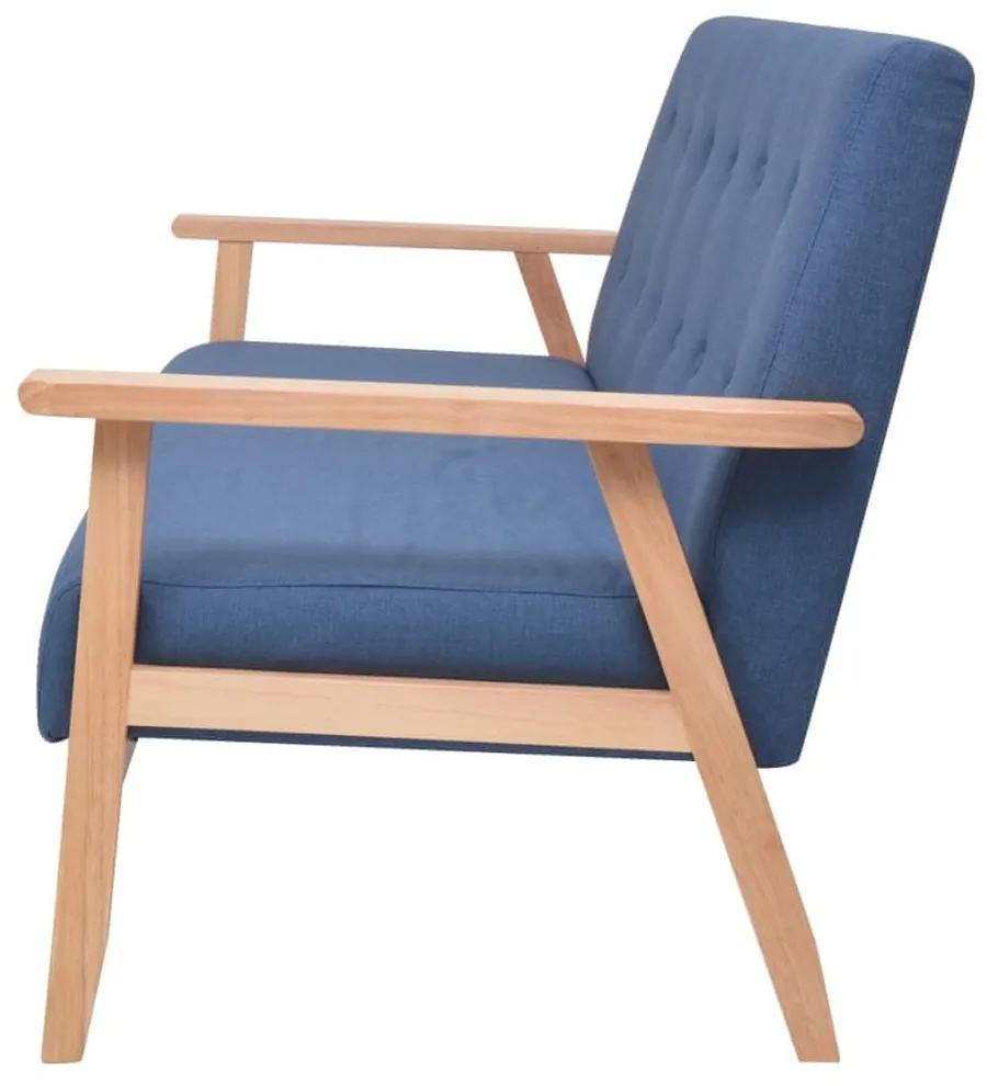 Petromila Trojmístná sedačka, textil, modrá