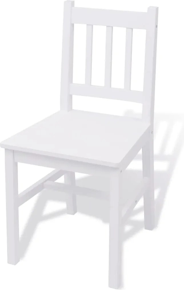 Třídílný jídelní set borové dřevo bílý 242955
