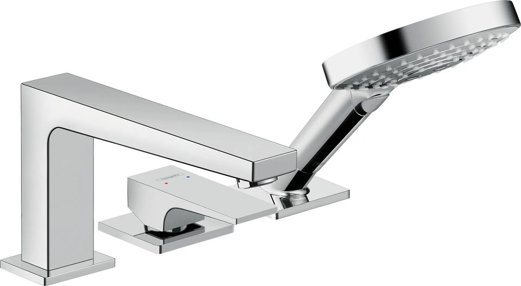 Hansgrohe Metropol, baterie na okraj vany, 3-otvorová instalace, chromová, 32550000