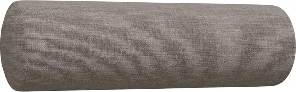3dílná sedací souprava s polštáři taupe textil 3278310