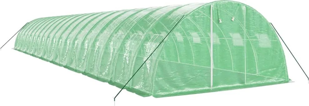 Skleník s ocelovým rámem zelený 72 m² 18 x 4 x 2 m 3188068