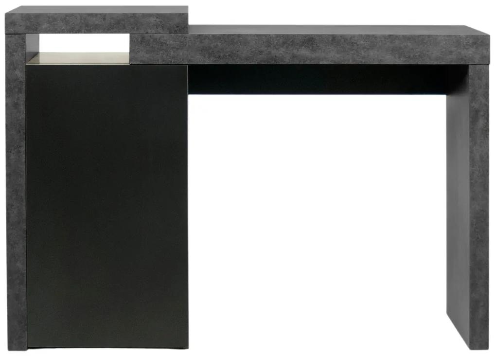 OnaDnes -20% Betonově šedý pracovní stůl TEMAHOME Detroit 119 x 35 cm