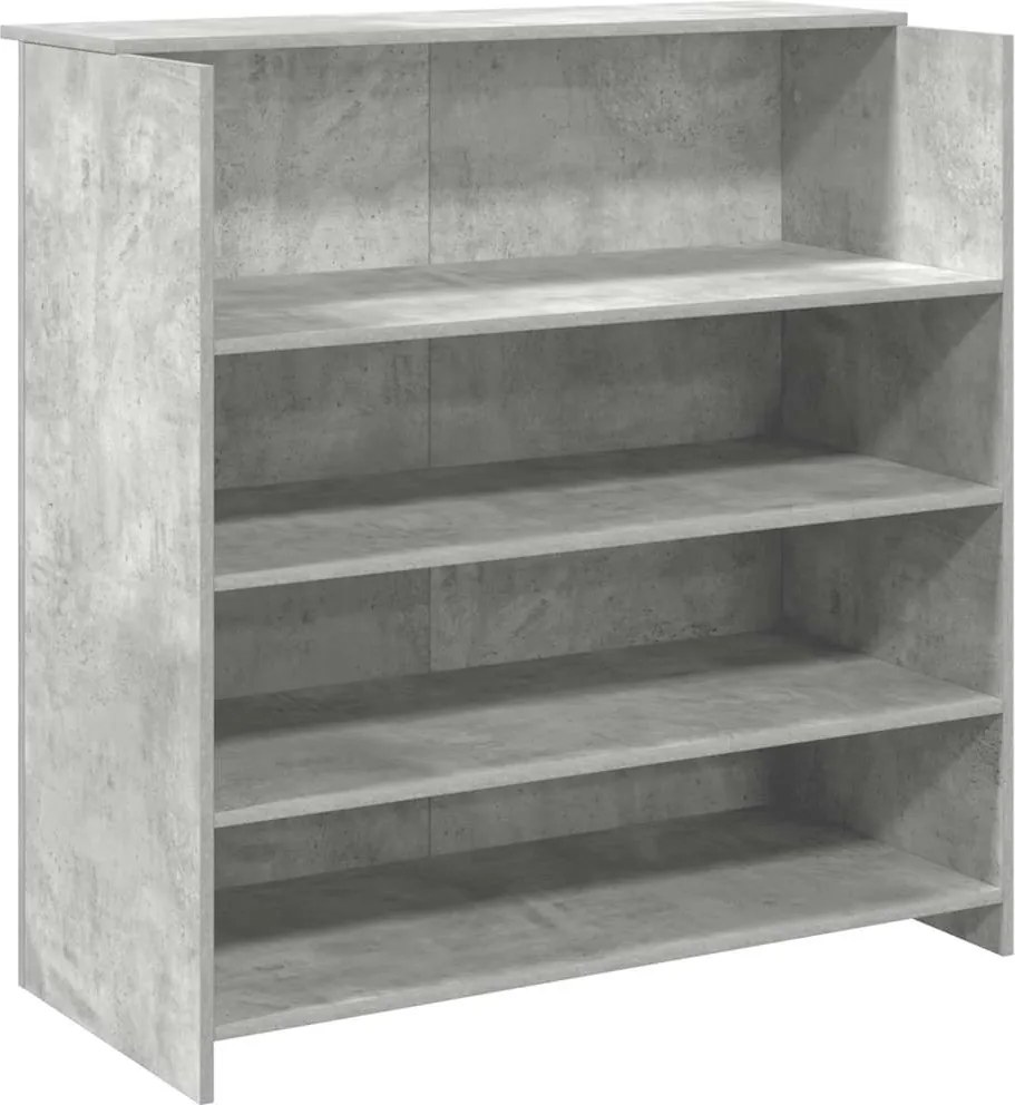 Recepční stůl betonově šedý 100x50x103,5 cm kompozitní dřevo 3324163