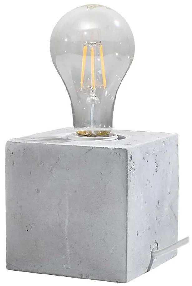 Sollux SL.0683 - Stolní lampa ABEL 1xE27/60W/230V beton