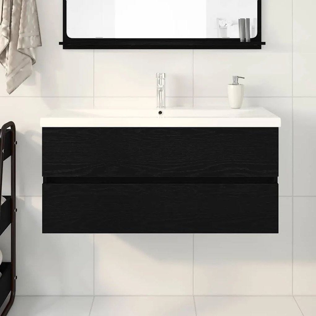 Skříňka pod umyvadlo Černý dub 100 x 39 x 62 cm 3333145