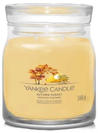 Aromatická svíčka, Yankee Candle Signature Autumn Sunset, hoření až 50 hod