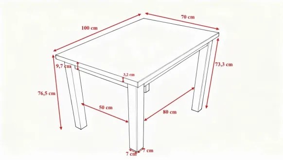 Jídelní stůl NOAH dub