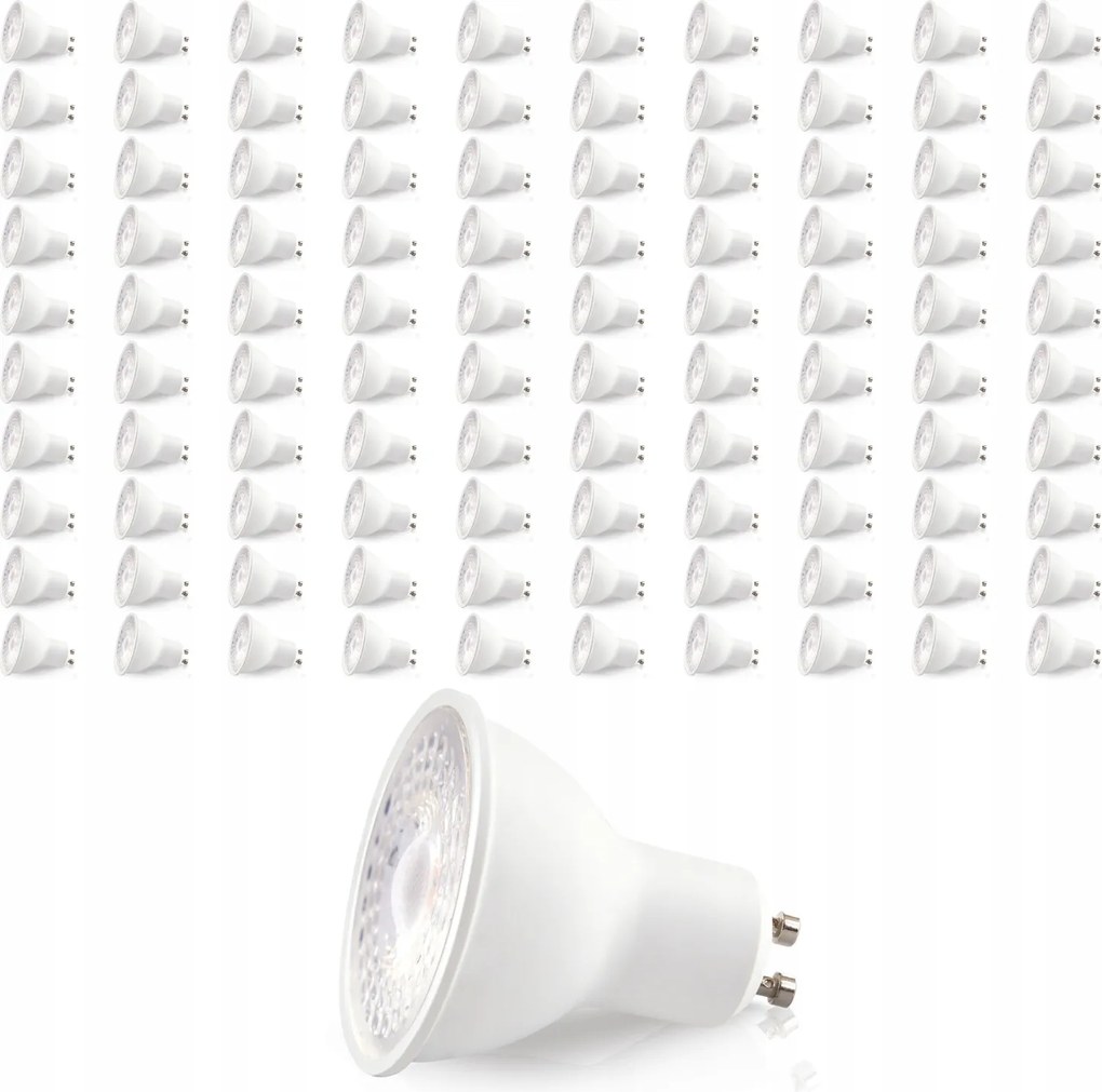 100x Led žárovka 5W GU10 3000K Teplá Premium Dioda Samsung Lls Komplet