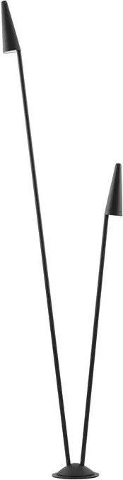 NV 9002870 Venkovní sloupkové svítidlo MABEL černý hliník a čiré sklo LED 17W 3000K 220-240V 36st. IP54 délka kabelu 35 cm - NOVA LUCE