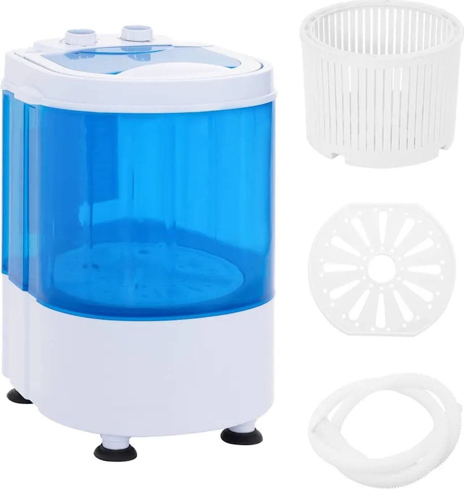 vidaXL Mini pračka jeden buben 2,6 kg [50548] Barva: Modro-bílá