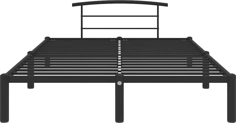Rám postele černý kov 140 x 200 cm 284659