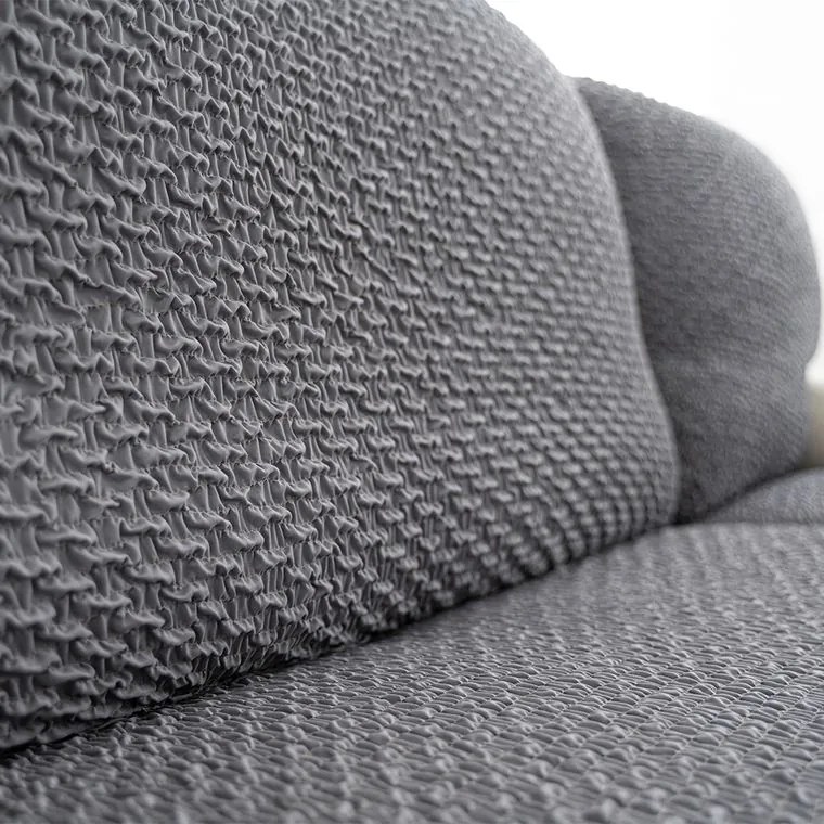 Bielastické potahy MODULO tmavě šedé sedák L (40-59 cm x 131-180 cm)