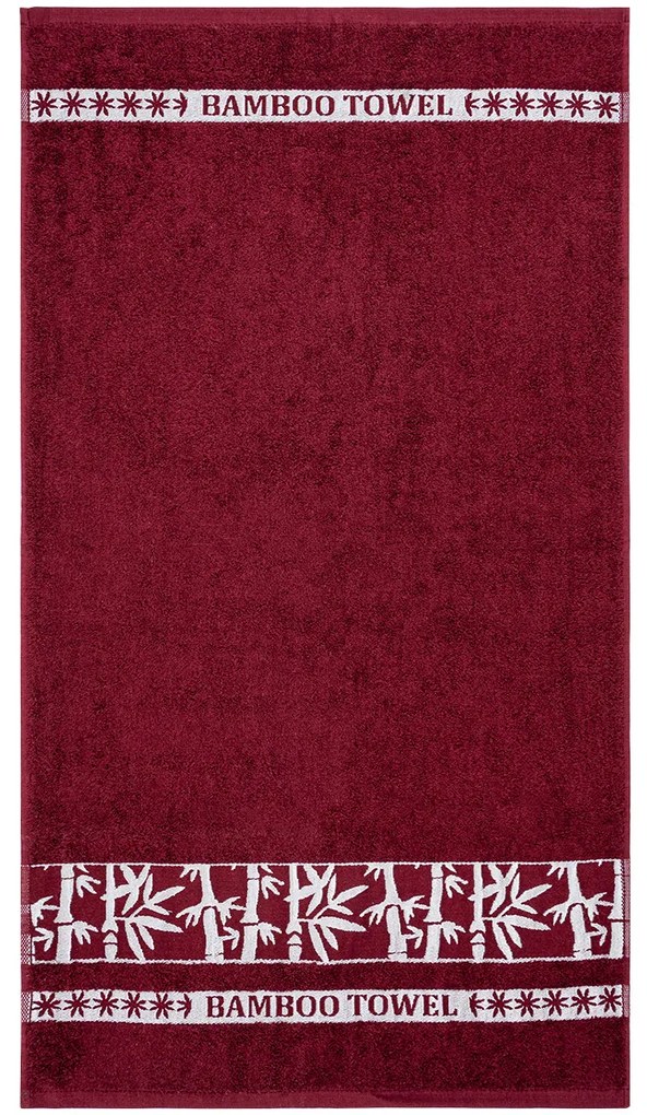 Profod Ručník Bamboo Burgundy, 50 x 90 cm