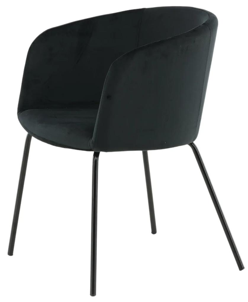 Jídelní židle Berit, černá, S55xD55xV78