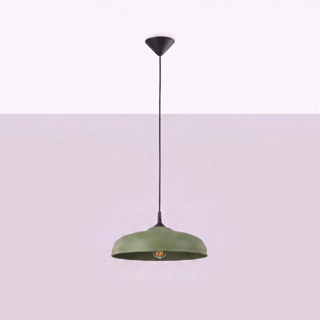 Sollux Lighting Závěsné svítidlo GINA olivově zelené