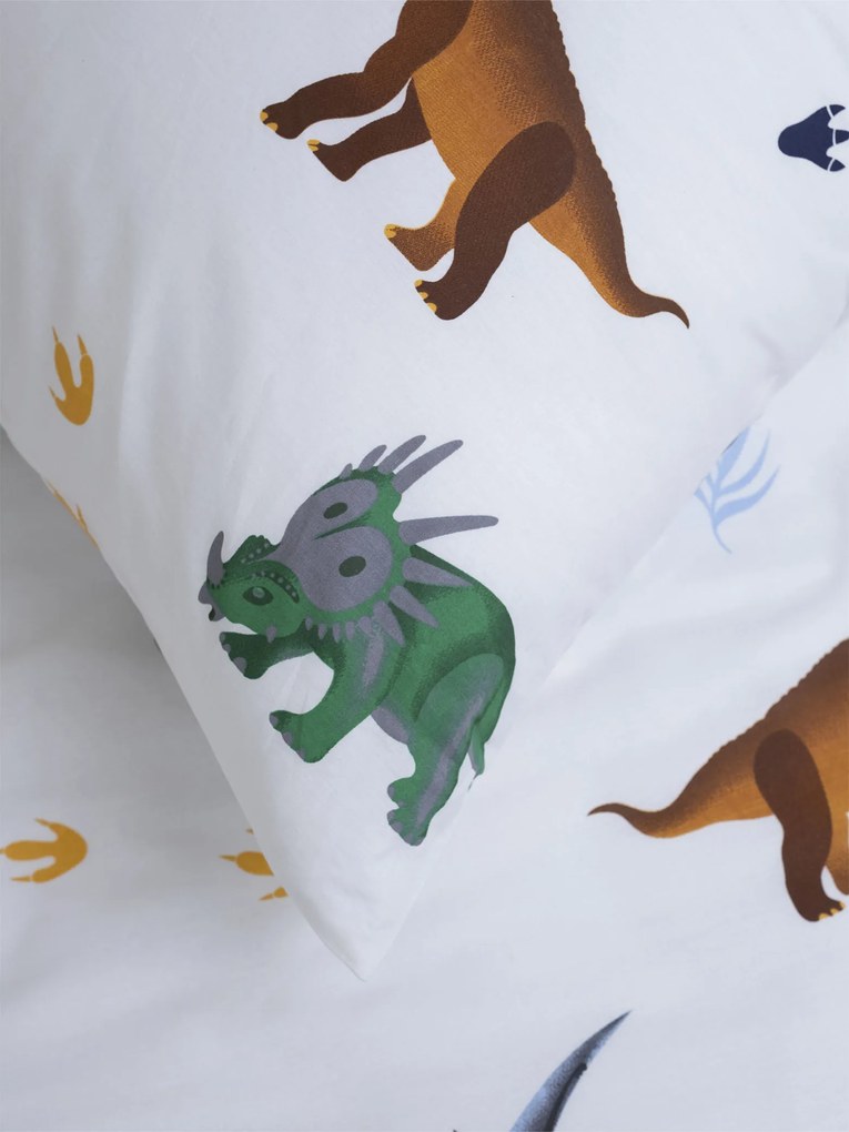 MK Lůžkoviny Bavlněný povlak na polštář Renforcé 50 x 70 cm - Dinosauři