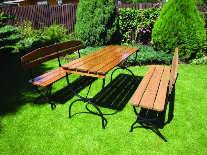 BRAVO zahradní souprava 2 lavice + stůl 160 / 180 cm 1800 mm