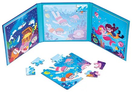 Bino Magnetické puzzle 3v1 mořský svět 61 dílků