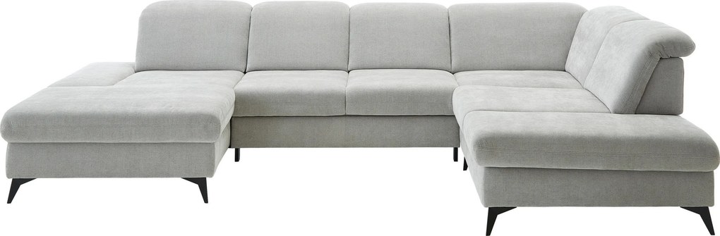 XXXLutz SEDACÍ SOUPRAVA, textil, barvy stříbra Beldomo Style - Sedací soupravy - 000711000202