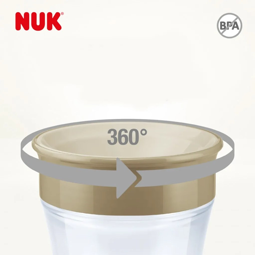 Dětský hrníček Magic NUK Cup Minnie (8+ m.) NUK 360° 230 ml