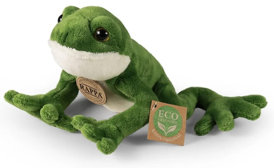 Rappa Plyšová žába 15 cm ECO-FRIENDLY