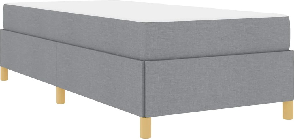 Rám postele Světle šedá 90 x 190 cm textil 3398899