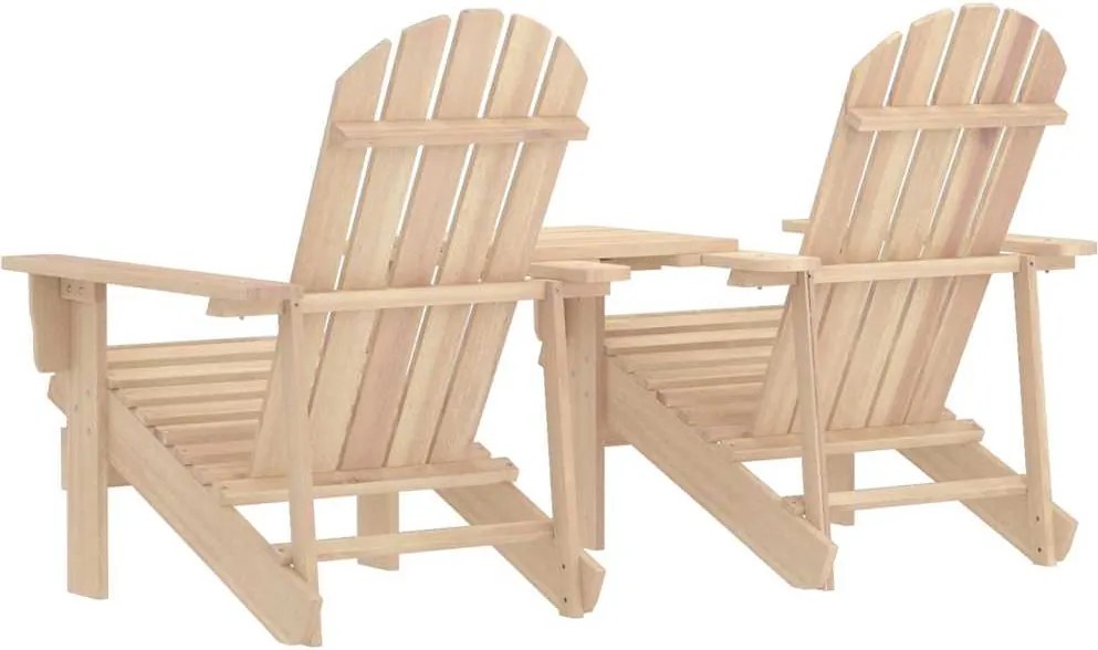 Zahradní židle Adirondack s čajovým stolkem masivní jedle 315892