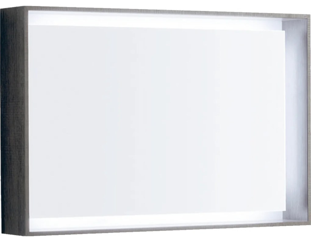 Geberit Citterio - Zrcadlo 884x584 mm s LED osvětlením, šedohnědý dub 500.572.JJ.1