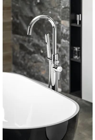 Aqualine Ceto Volně stojící vanová baterie 117,5 cm, chrom BV357