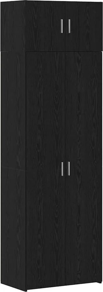 Úložná skříňka 2 ks Černý dub 70 x 42,5 x 185 cm 3365634