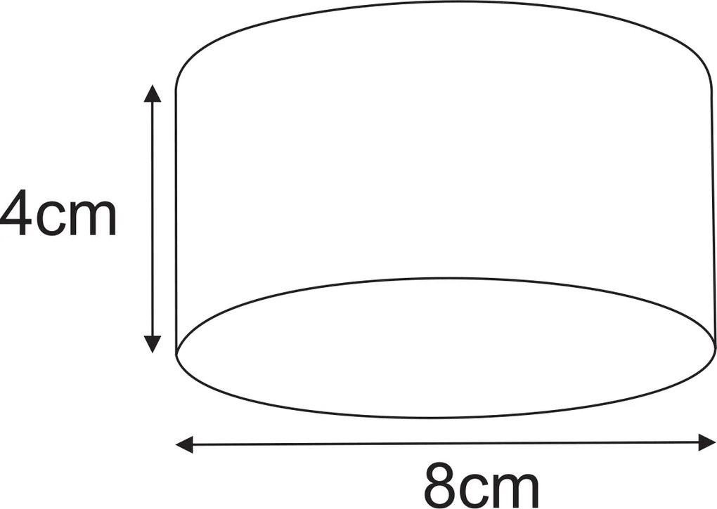 KAJA Černé stropní svítidlo HORN K-5470 1×GX53/8 cm
