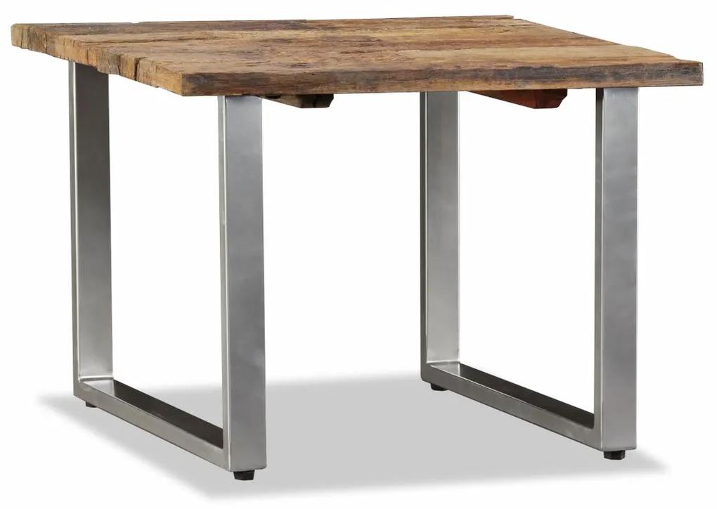 Konferenční stůl masivní recyklované dřevo 55 x 55 x 40 cm,  244587
