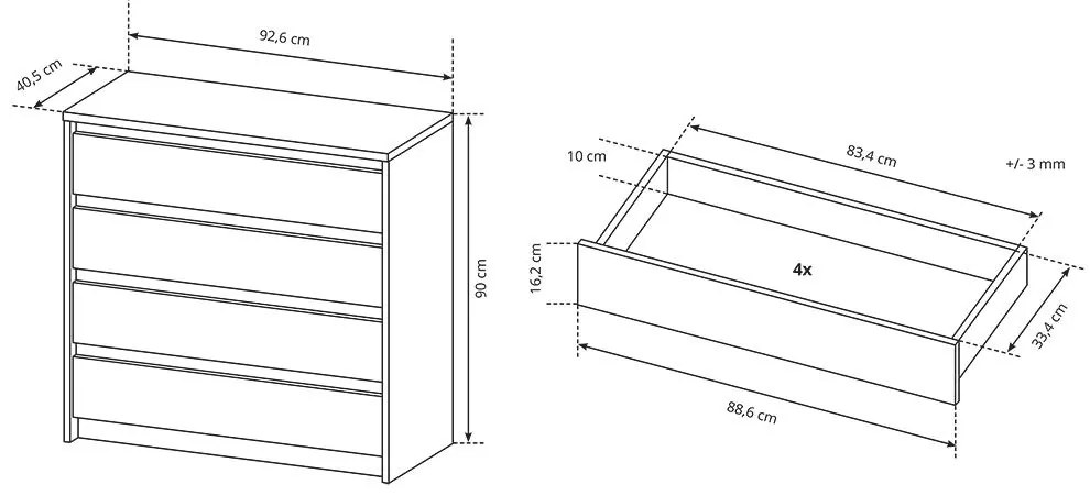 Ložnice Xelo | dub kraft zlatý/bílá