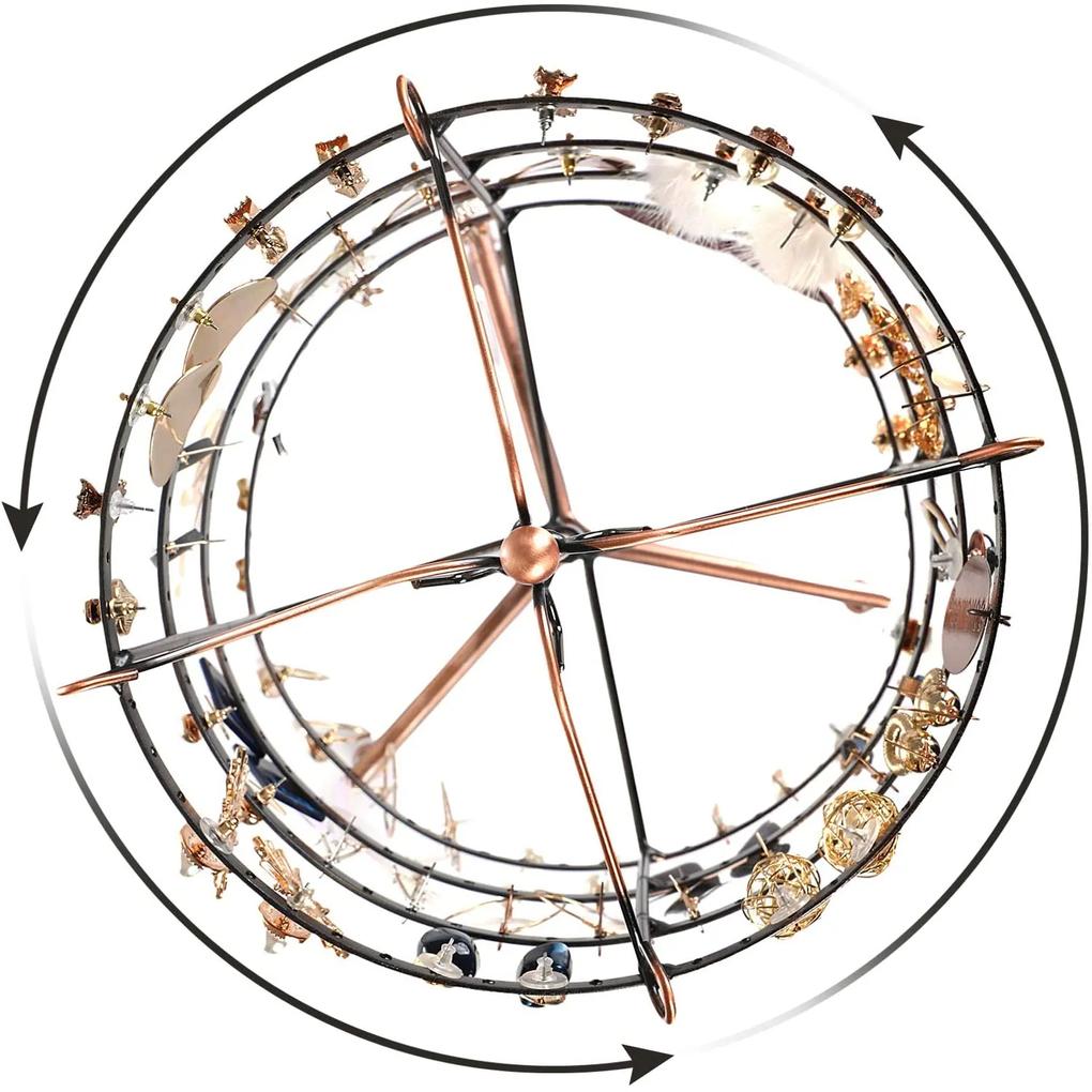Kruhový stojan na šperky bez podstavce ve třech barvách