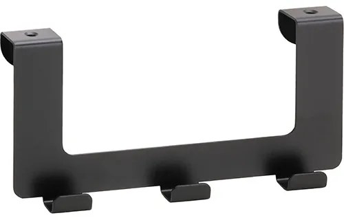 Bemeta Design DARK: Věšák, na dveře, se 3 háčky - 101106220