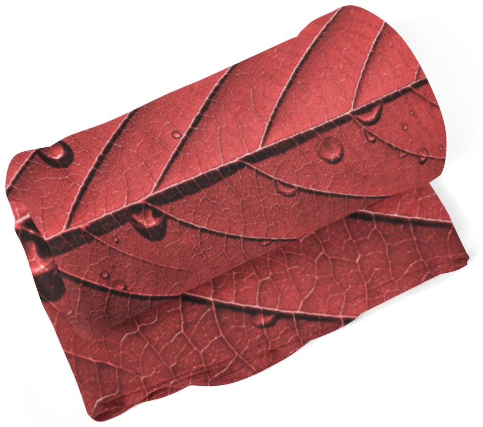 Deka - Červený list 190x140 cm