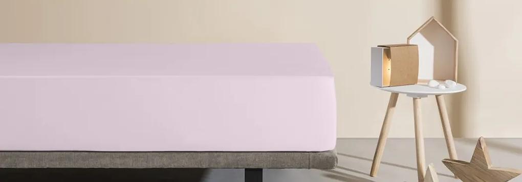 Velfont Respira nepropustné prostěradlo 180x220 cm - bledě růžová