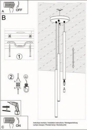Lustr SOLLUX Pastelo 3p G9 3x40W bez zdroje SL.0471 černá