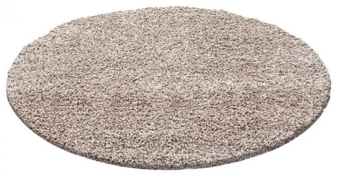 Ayyildiz koberce Kusový koberec Dream Shaggy 4000 beige kruh ROZMĚR: 80x80 (průměr) kruh