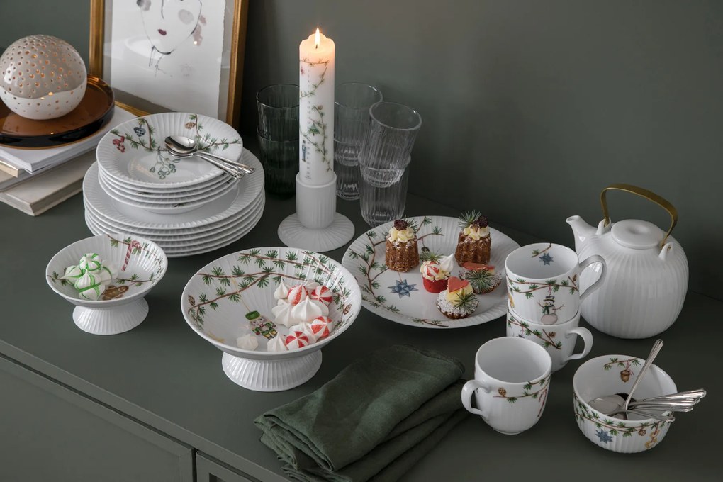 Kähler Hammershoi Christmas porcelánový hluboký talíř 21 cm, white, 693203