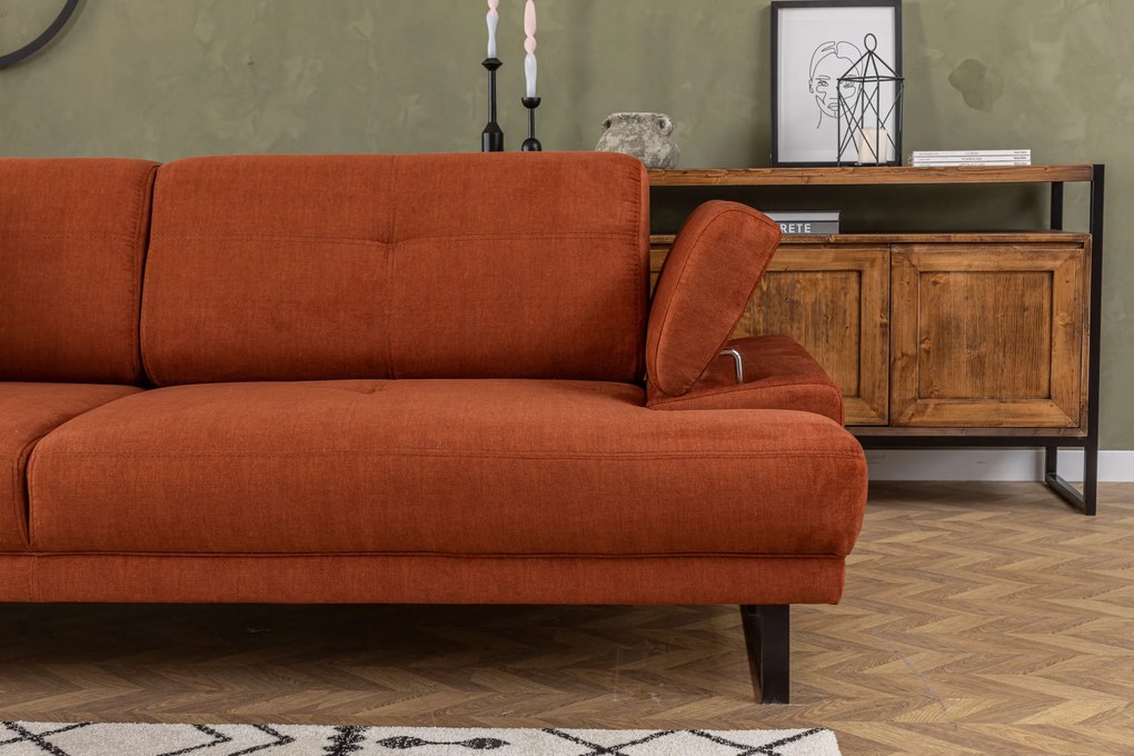 Atelier del Sofa 3-místná pohovka Mustang - Orange, Oranžová