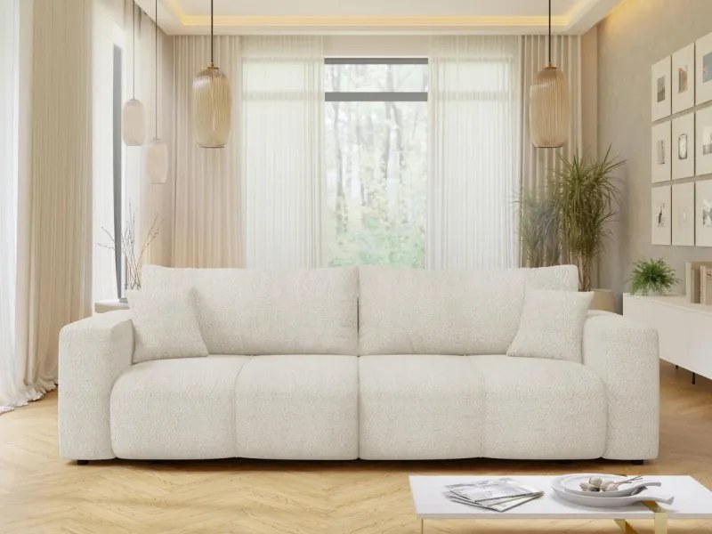 Rozkládací pohovka Larow Boucle, Potah: Coral 65