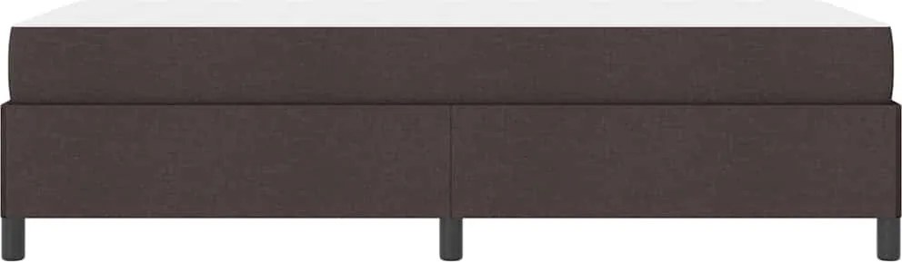 Postel s boxspringem Tmavě hnědá 80 x 200 cm textil 3398818