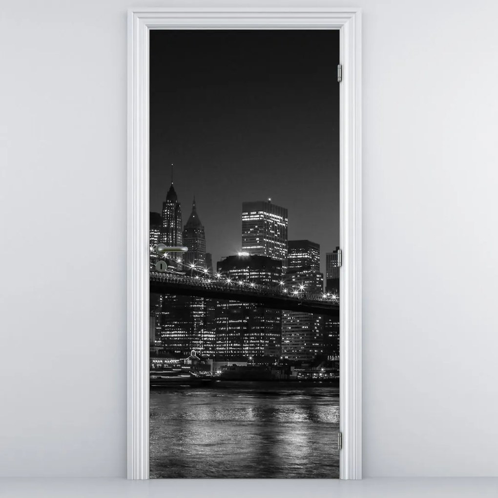 Fototapeta na dveře - Brooklynský most v New Yorku (95x205cm)