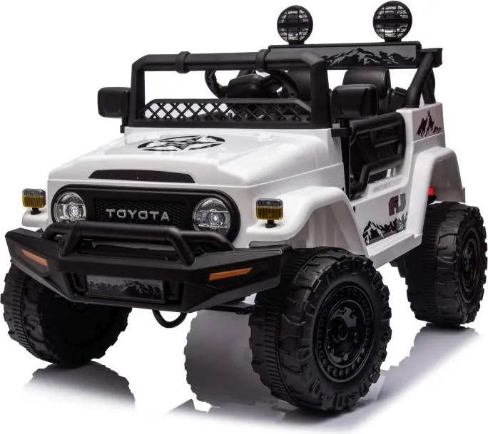 LEAN CARS Elektrické autíčko Toyota FJ 4x4 bílé