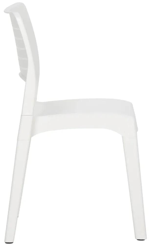 Zahradní židle 2 ks bílé polypropylen,  317729