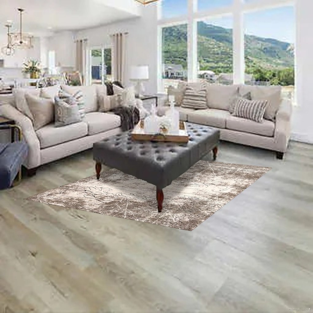 Berfin Dywany, Kusový koberec Miami 126 Beige, 140x190, béžová, ložnice