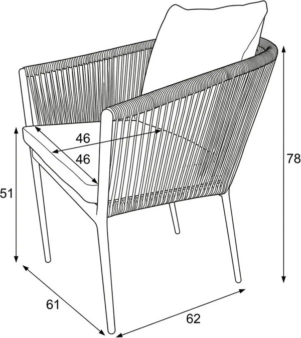 Autronic Zahradní židle AZC-C1179 GREY