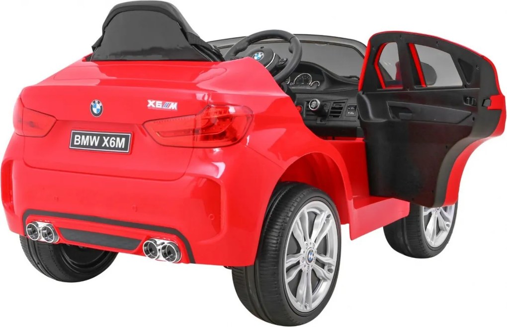 Ramiz Dětské elektrické autíčko BMW X6M - červené SUV + dálkové ovládání
